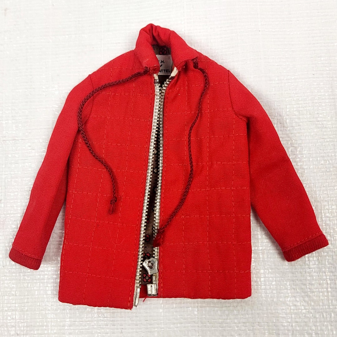 1960s Ken by Mattel Red Coat for Ken or Alan Doll, Vintage Barbie ...