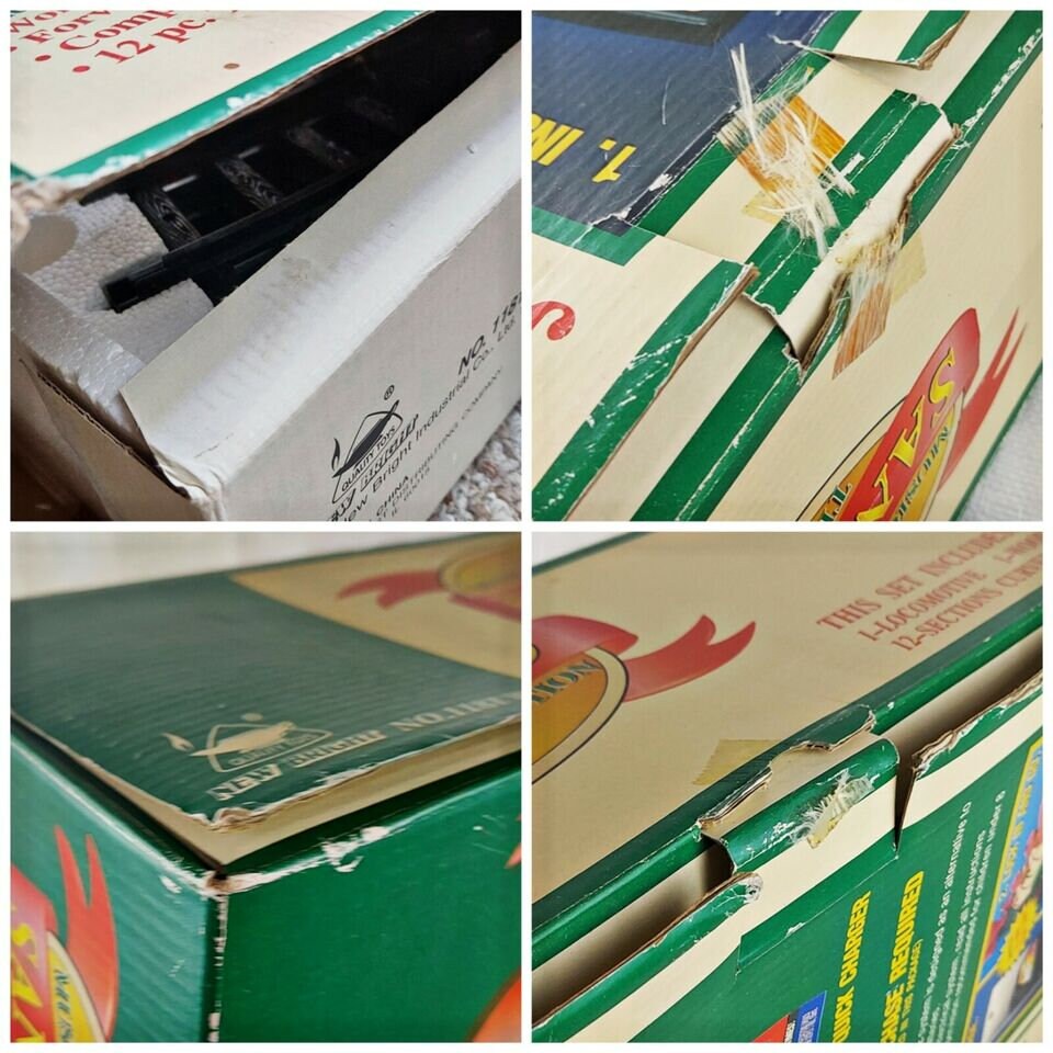 Vintage Santaland Train Set in Box, New Bright Christmas Decor ...