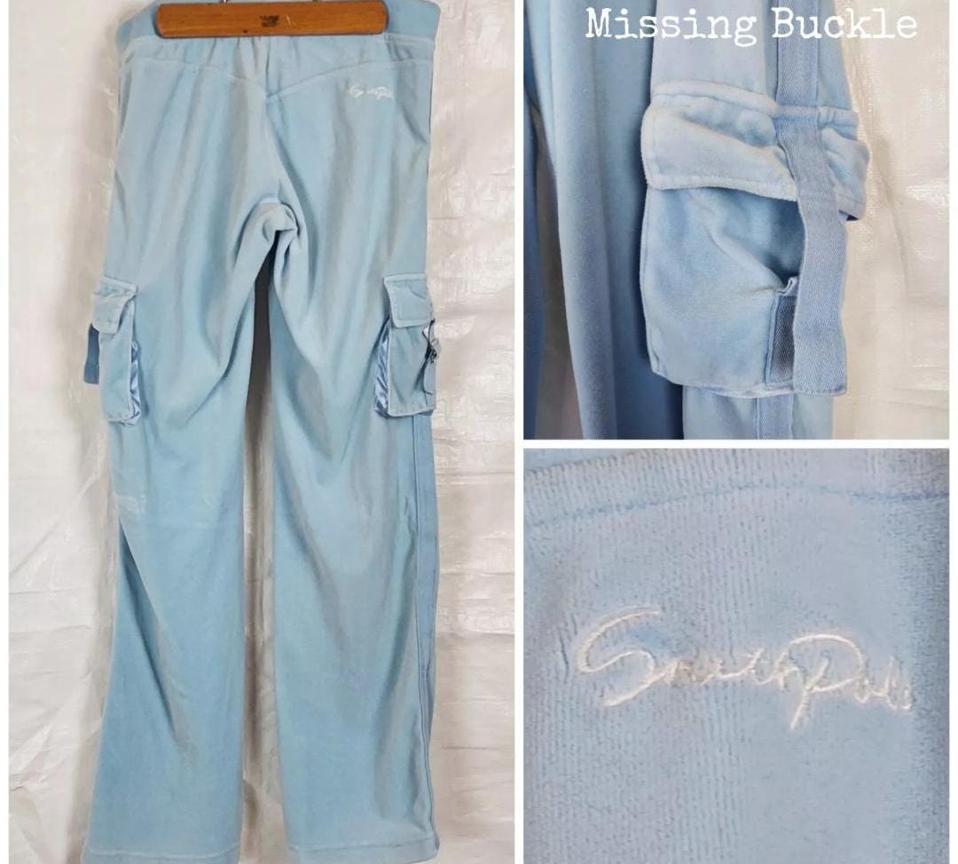 Y2K South Pole Velour Track Suit, Size L Large, Powder Baby Y2K South Pole Velour Track Suit, Size L Large, Powder Baby
