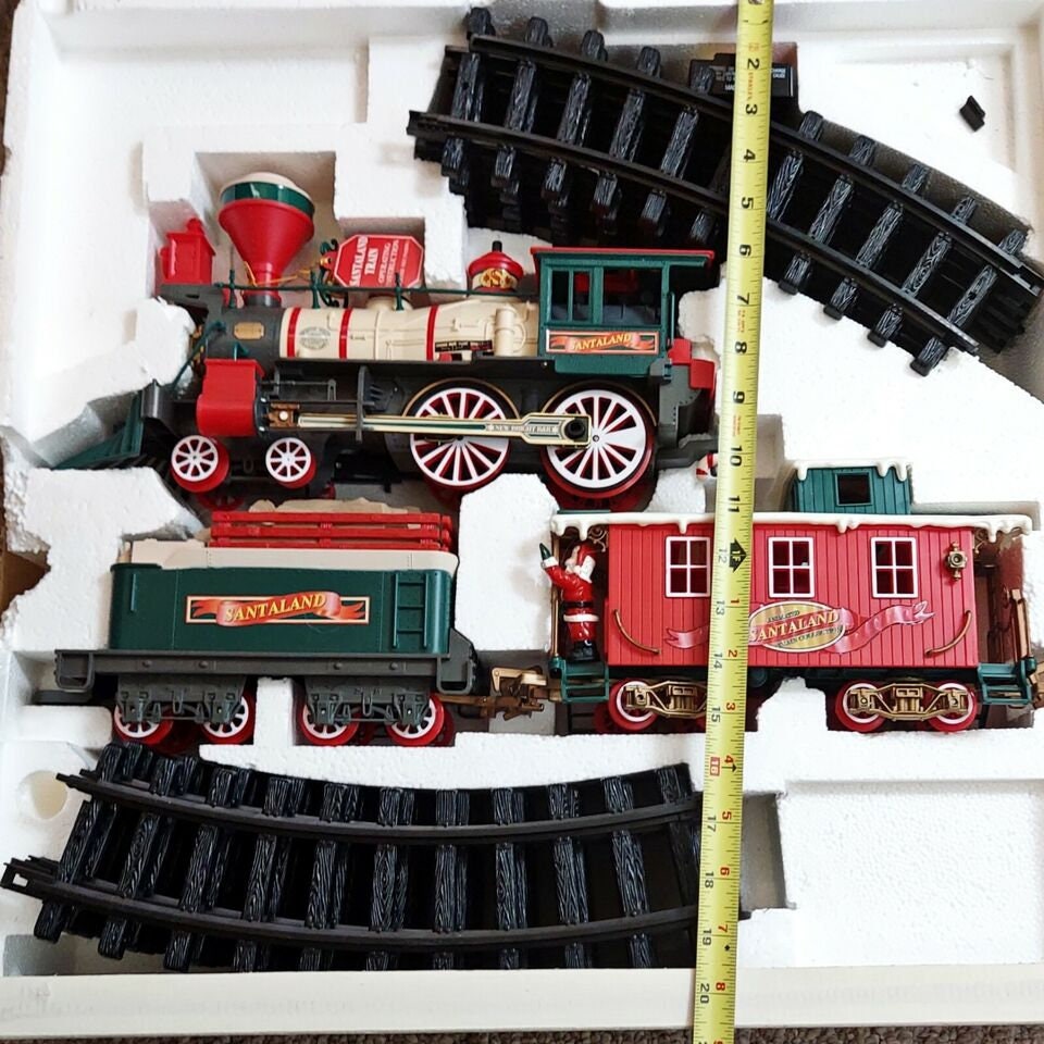 Vintage Santaland Train Set in Box, New Bright Christmas Decor ...