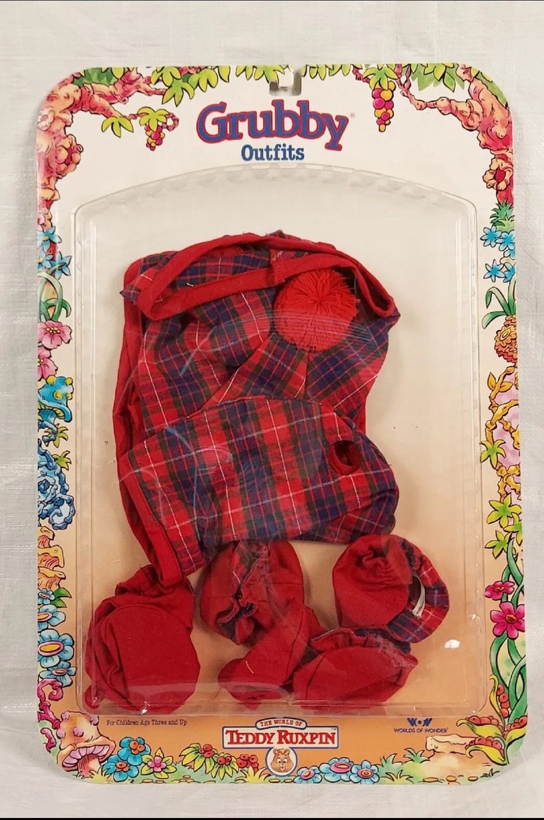 1980s Teddy Ruxpin's Grubby Outfits, Sleepytime / Hiking, NIP NOS ...