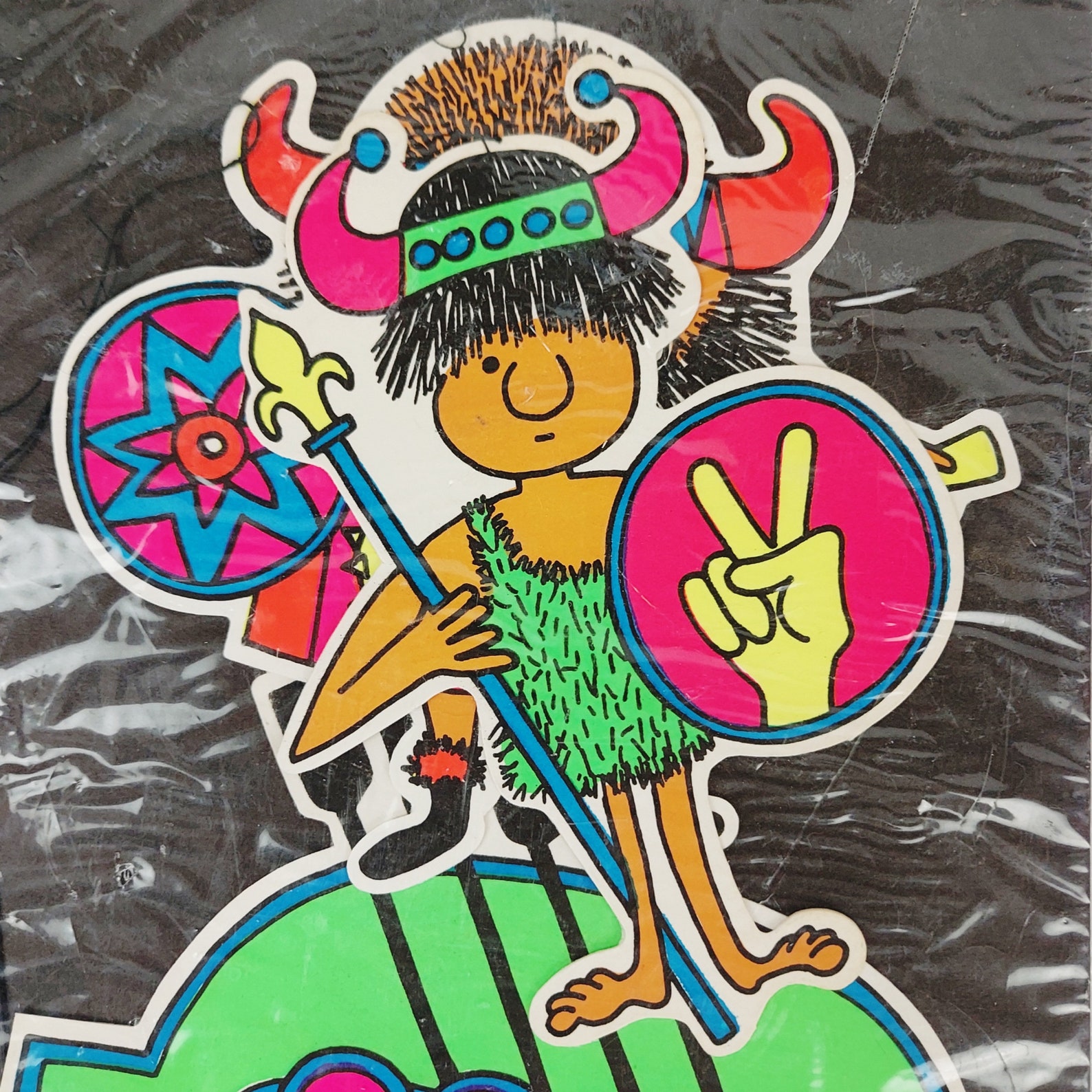 1960s Viking Mobile by Otagiri Japan, Dayglo, Deadstock NOS NIP ...