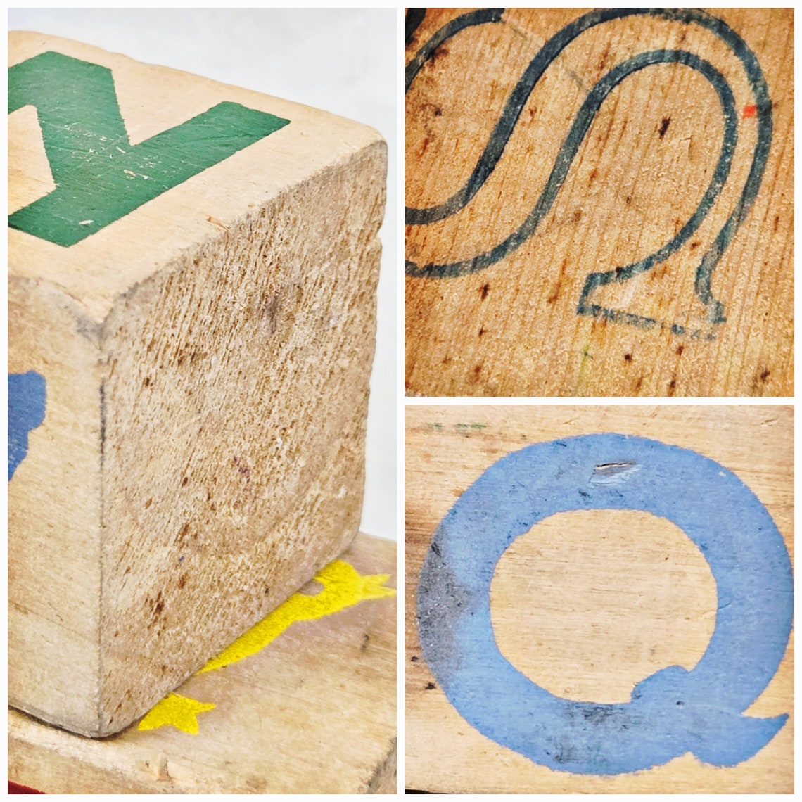 1960s / 1970s Wooden Alphabet & Images Blocks Collection, Lot 26, Flat ...