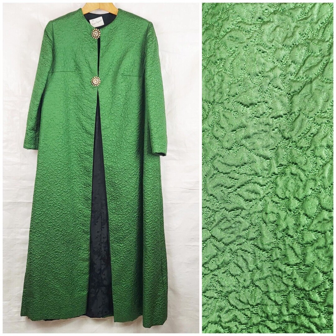 1960s Conte Originals Quilted Duster Jacket Coat, Vintage 60s Retro ...