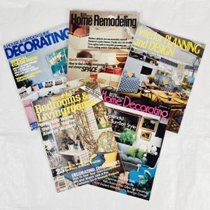 1970s Home Decor / Architecture Magazines, Lot 5, Vintage 70s ...