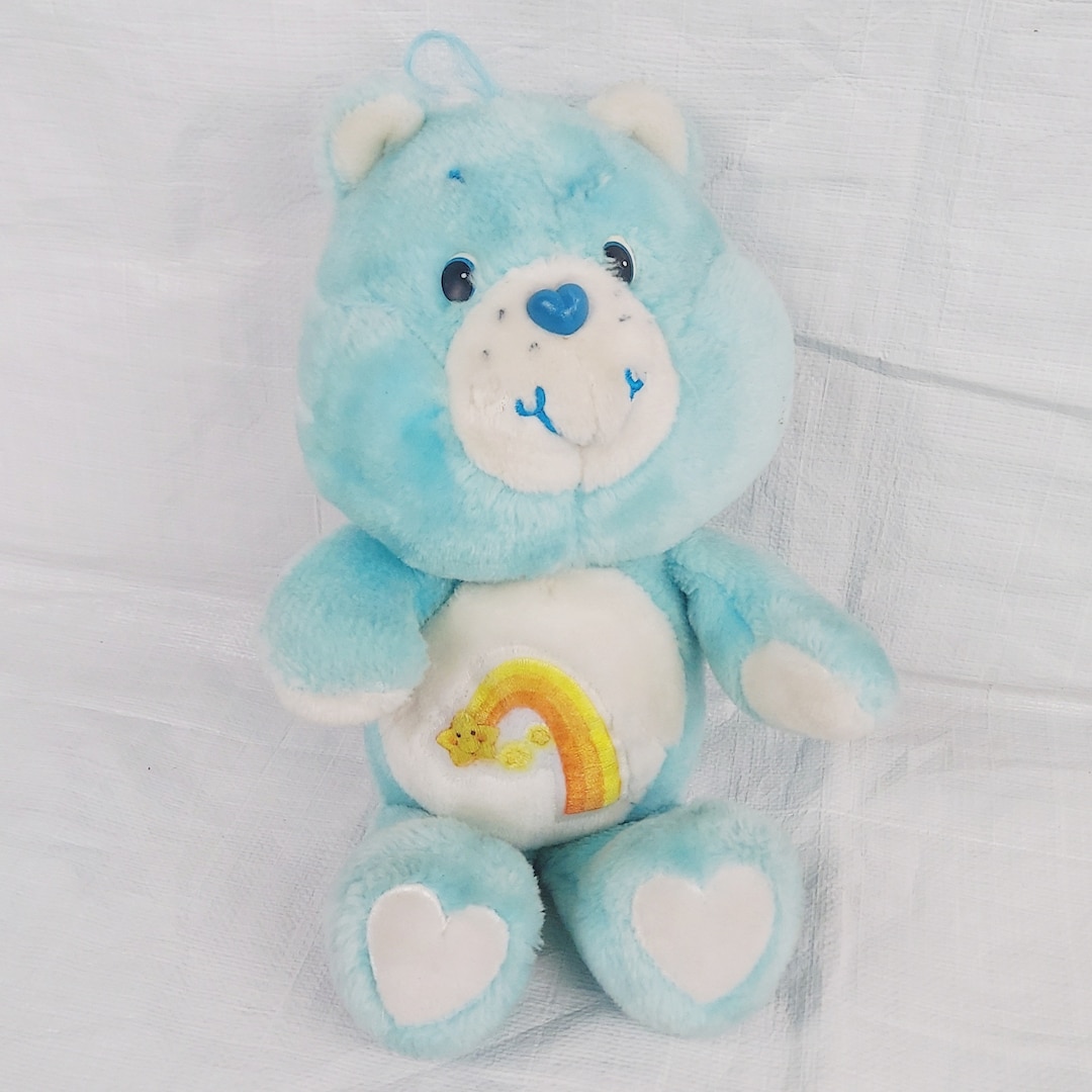 1980s Wish Bear Care Bear, Stuffed Animal Stuffies, Shooting Star Blue ...