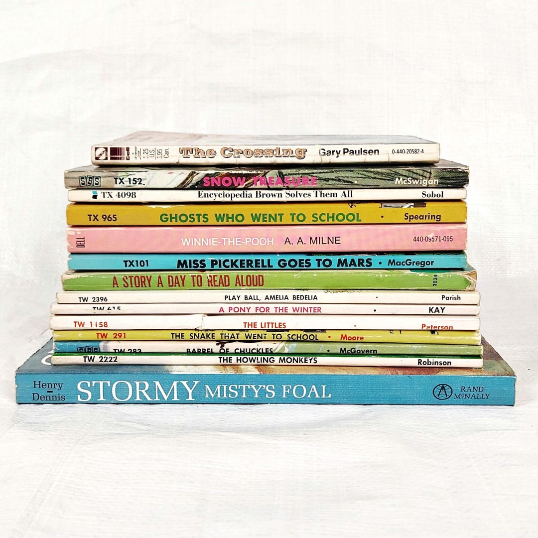 Vintage Elementary School Class Library Starter Kit, Lot 14, 1960s to ...