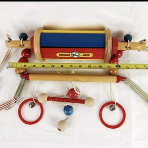 1960s Cradle Spin / Cradle Gym, Vintage Kids Toys Nursery Decor ...