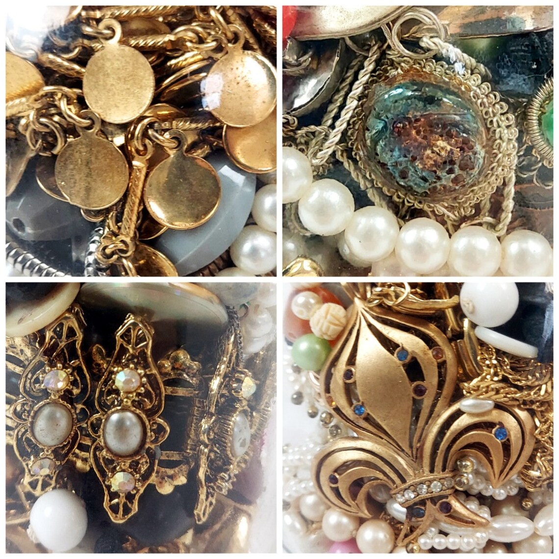 Vintage Jewelry Crow Confetti / Dragon Hoard Jar W/lid Ring - Etsy