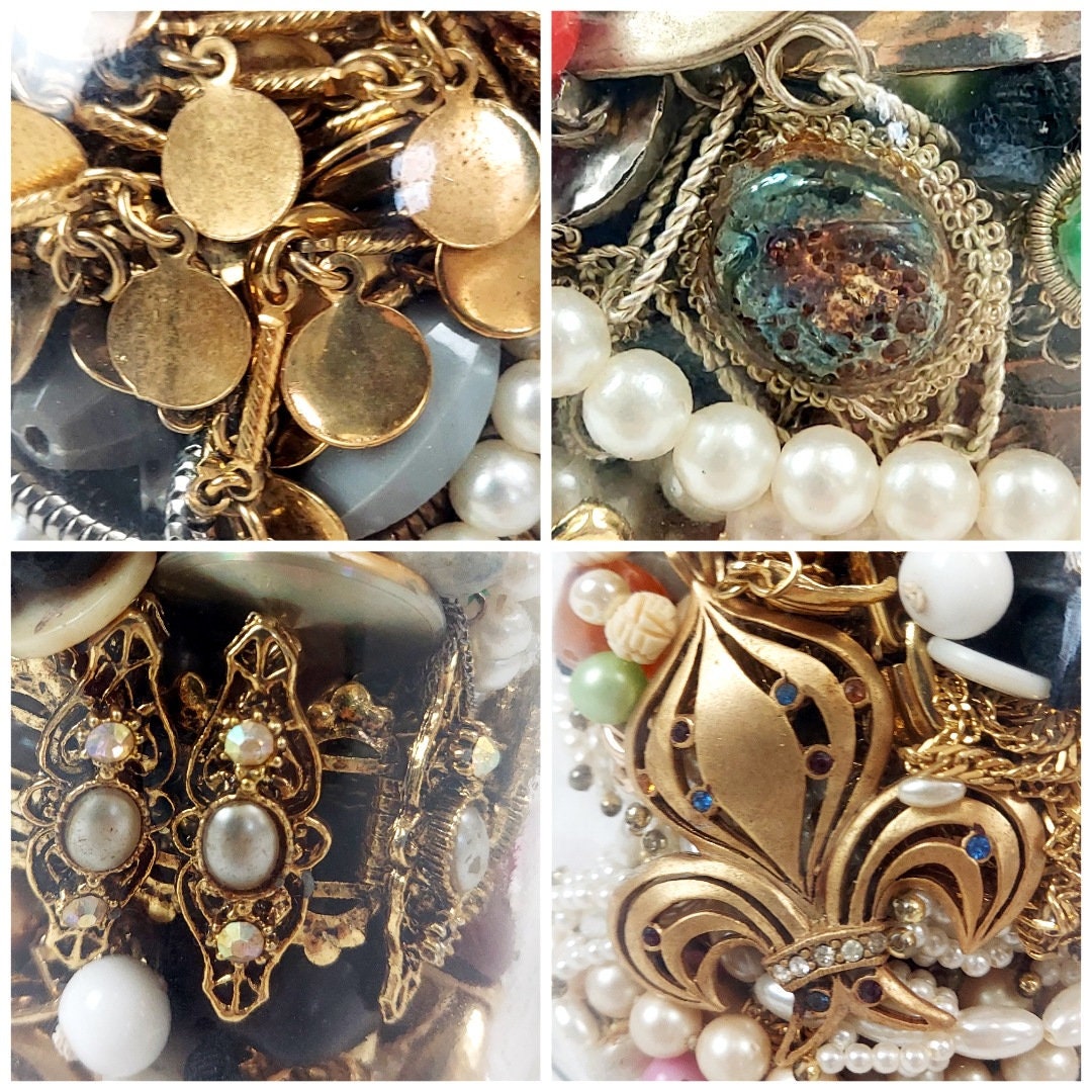 Vintage Jewelry Crow Confetti / Dragon Hoard Jar W/lid Ring - Etsy