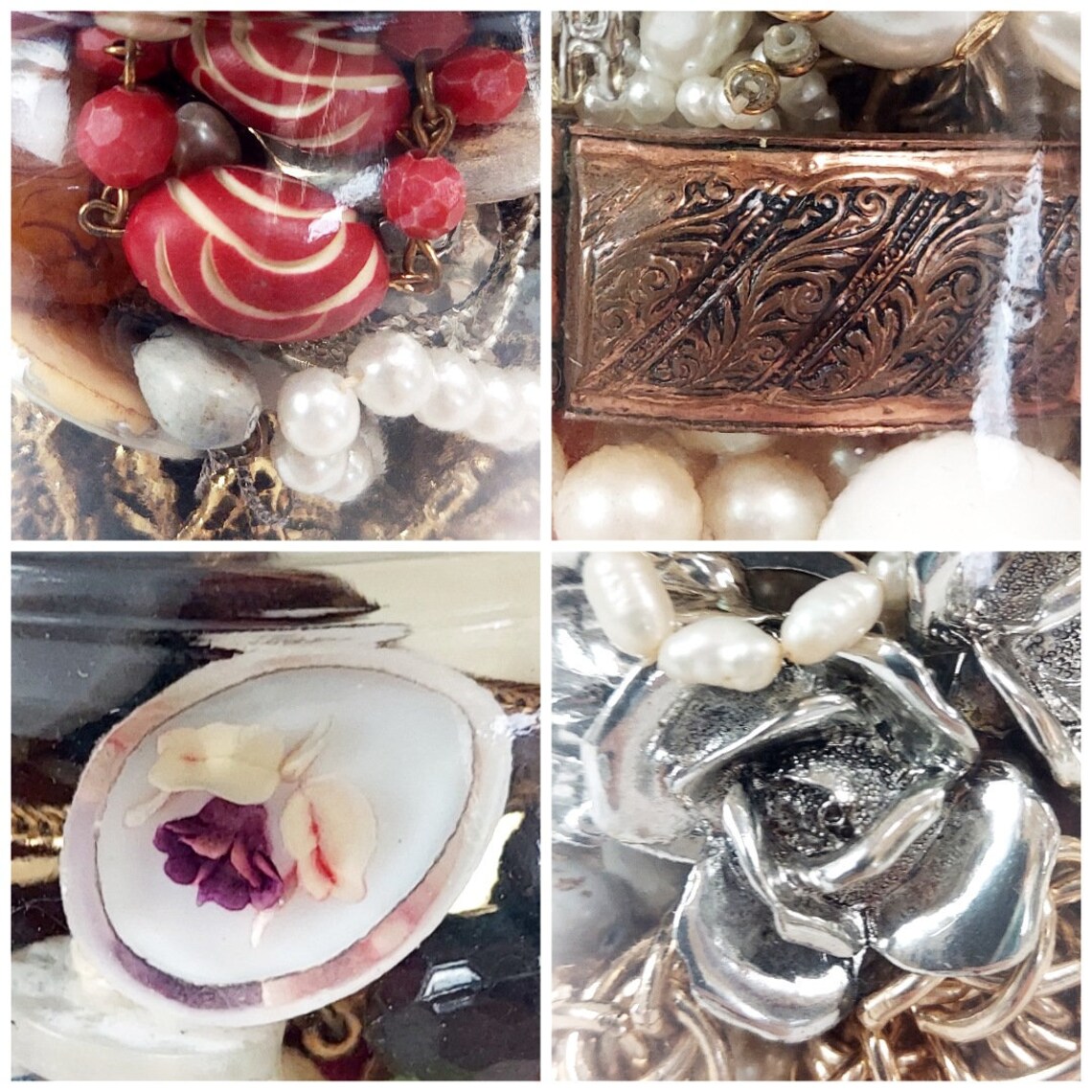 Vintage Jewelry Crow Confetti / Dragon Hoard Jar W/lid Ring - Etsy