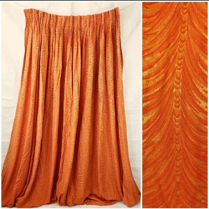 Brocade Curtains - Etsy