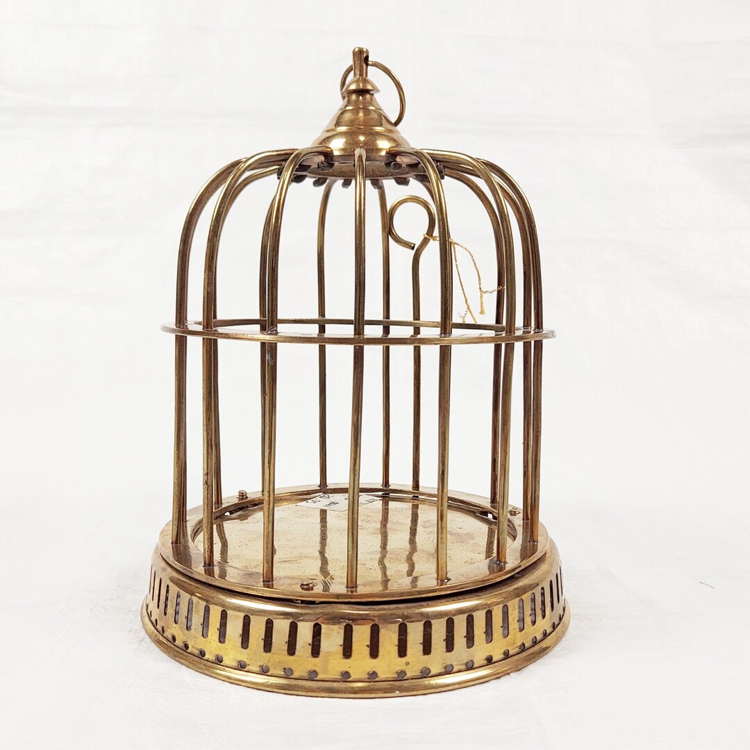1970s Brass Bird Cage With Key of Solid Decorative Made - Etsy