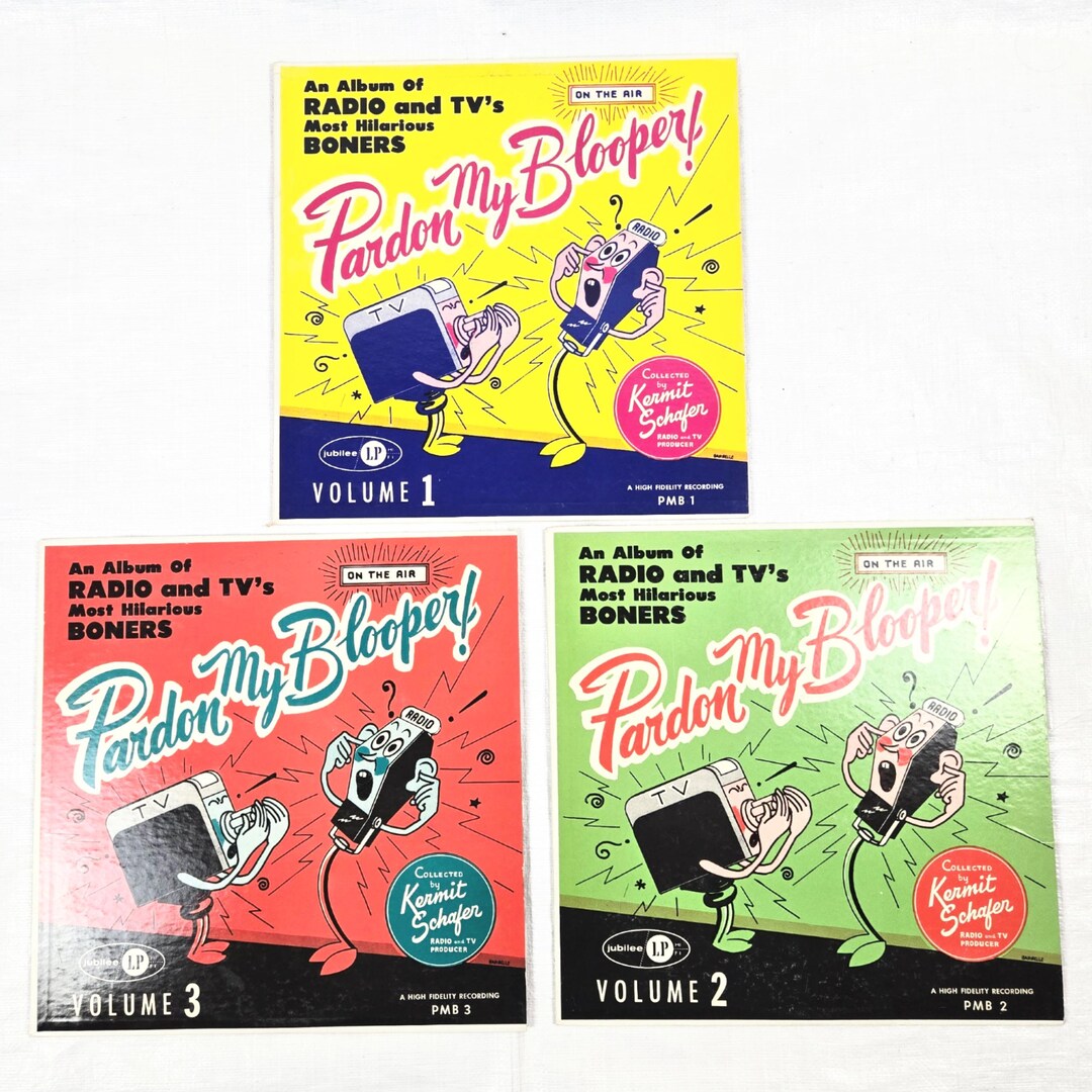 1960s Pardon My Blooper Vinyl Record / Records Set Collection, Vol 1 2 ...