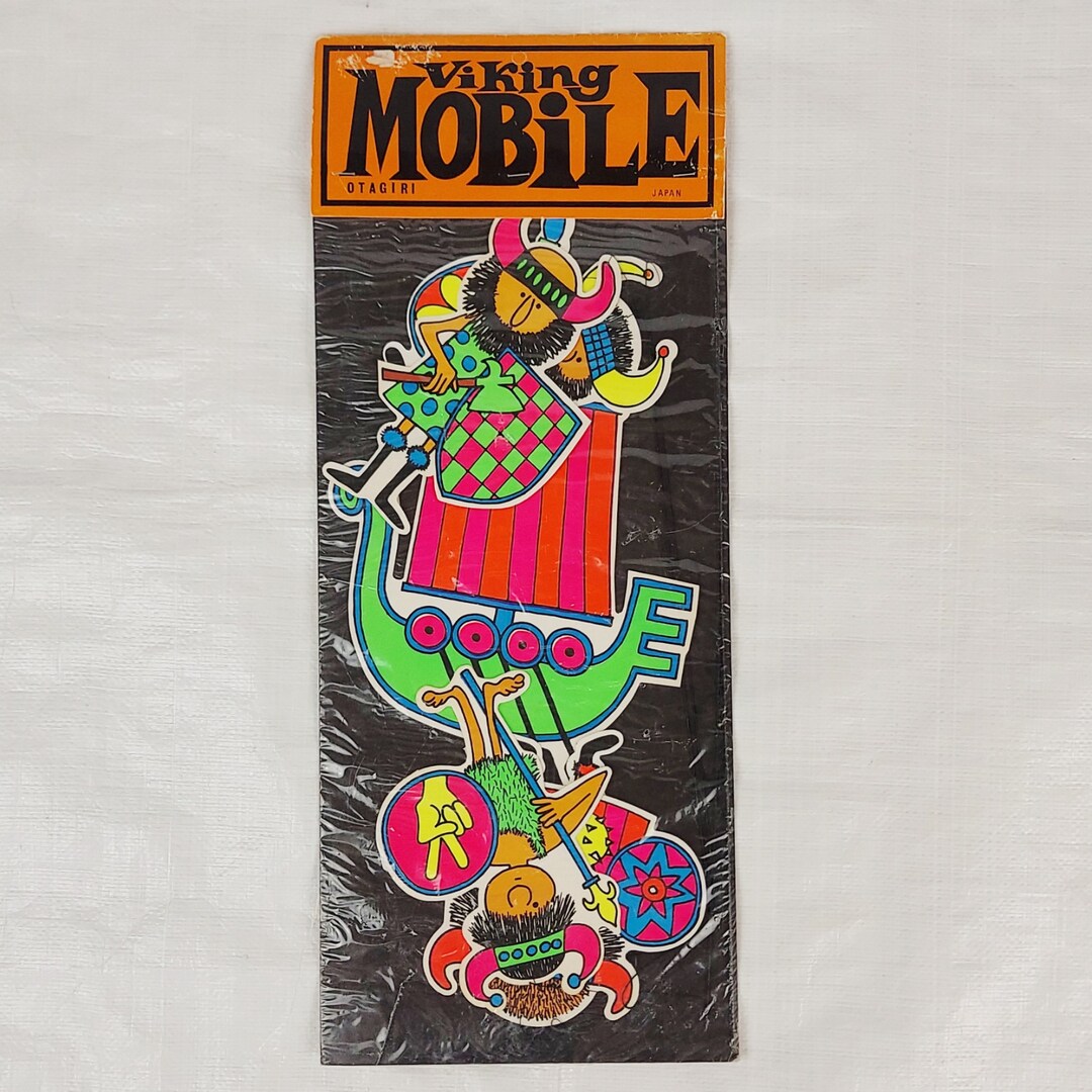 1960s Viking Mobile by Otagiri Japan, Dayglo, Deadstock NOS NIP ...