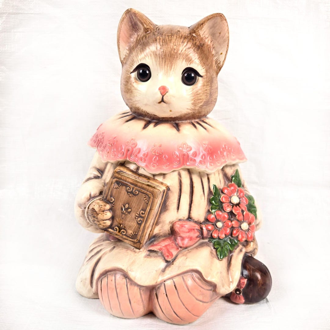 1970s Emily the Cat Cookie Jar From Mervyn's Department Store, Vintage ...