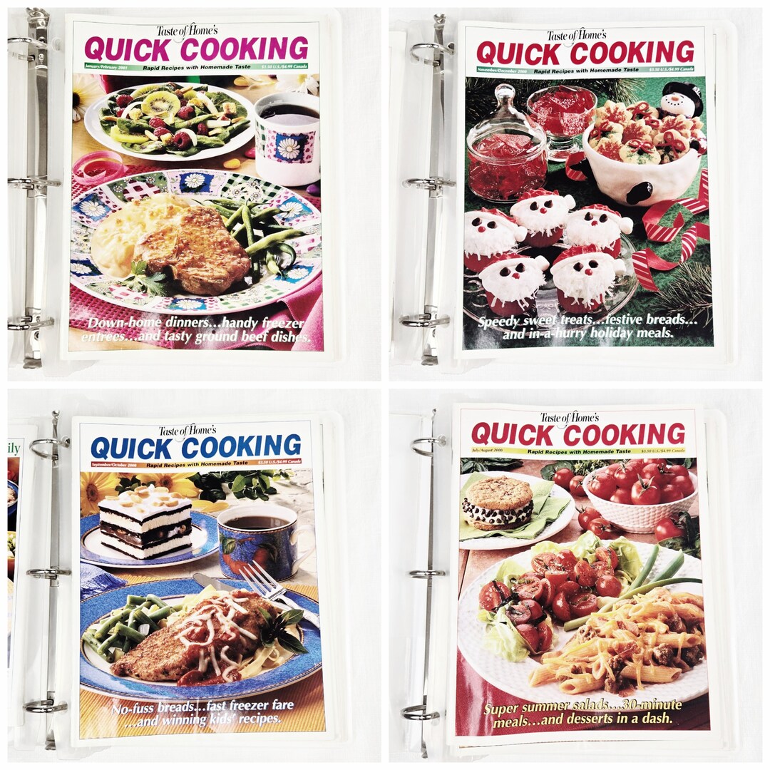 2000s Quick Cooking Taste of Home Recipe Magazine Collection, Lot 12 ...