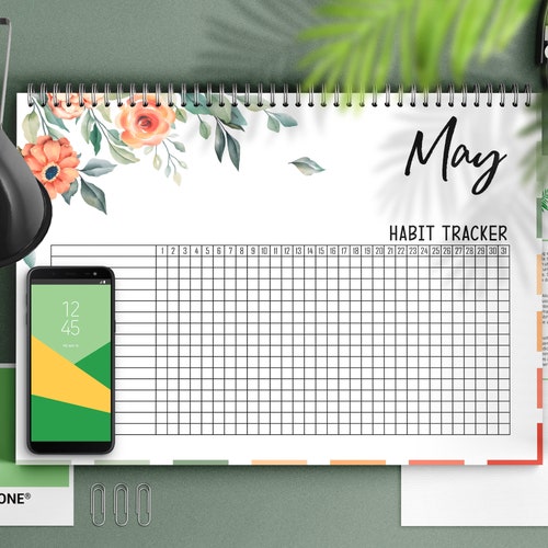 Paper & Party Supplies Paper Routine Tracking Habits Printable Corjl ...