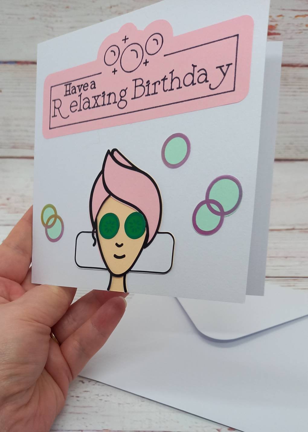 Spa Birthday Card Have a Relaxing Birthday Handmade Chilled - Etsy UK