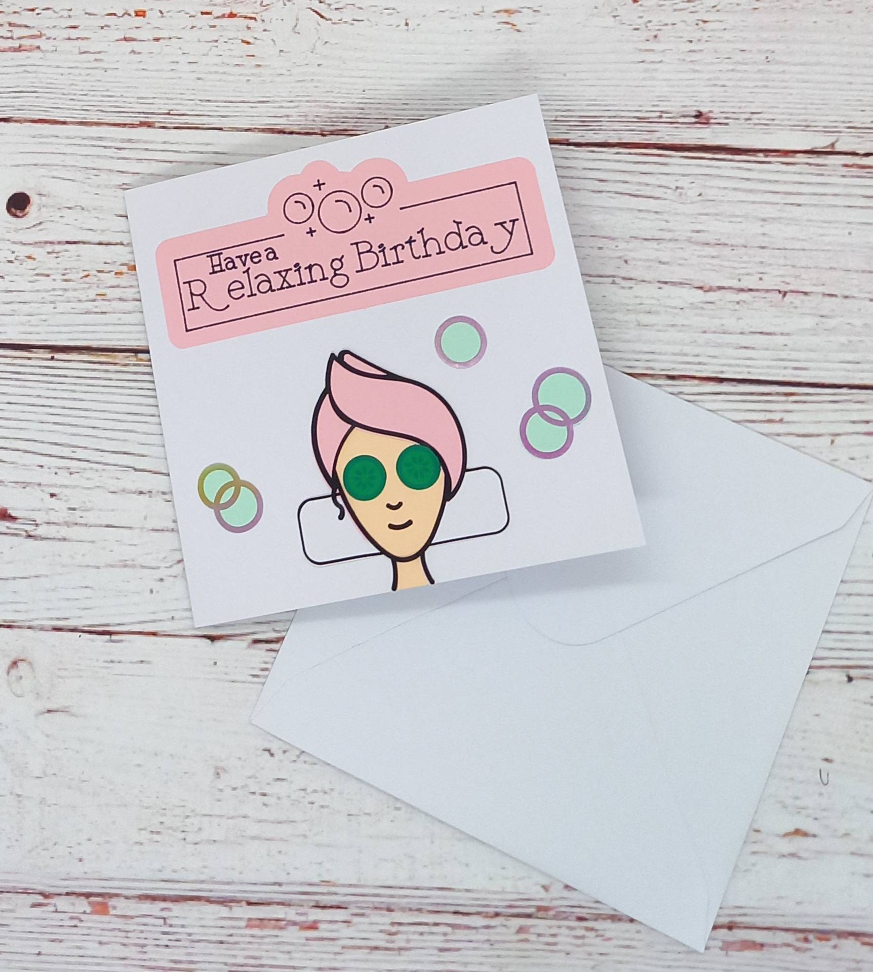 Spa Birthday Card Have a Relaxing Birthday Handmade Chilled - Etsy UK