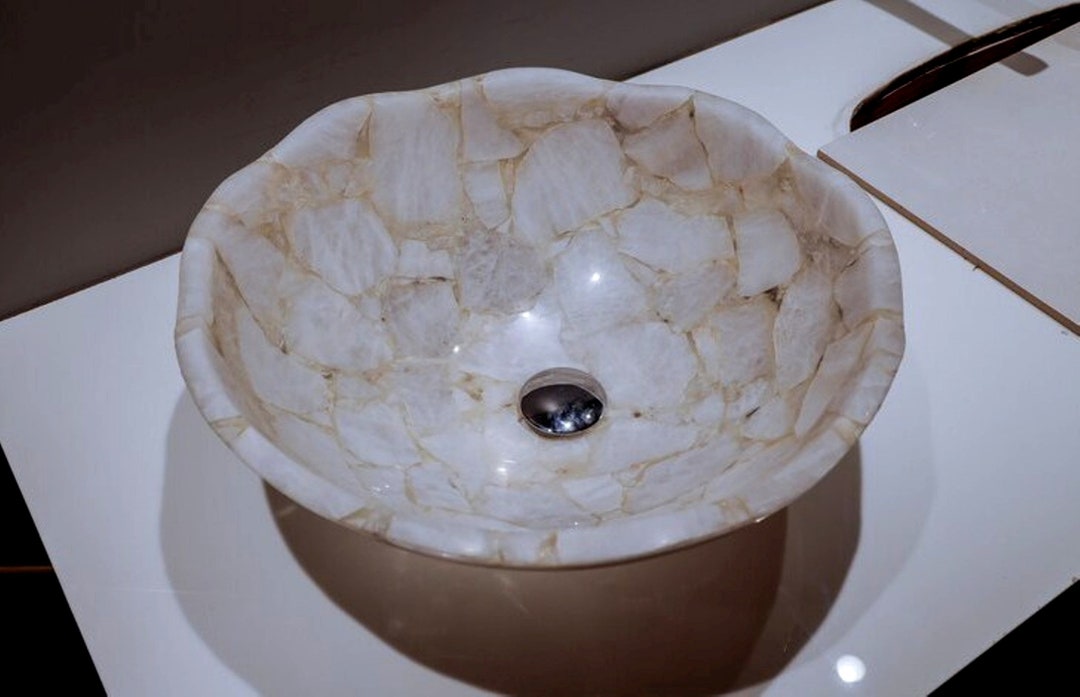 White Quartz Sink / White Quartz Wash Basin / Quartz Counter Top Basin ...