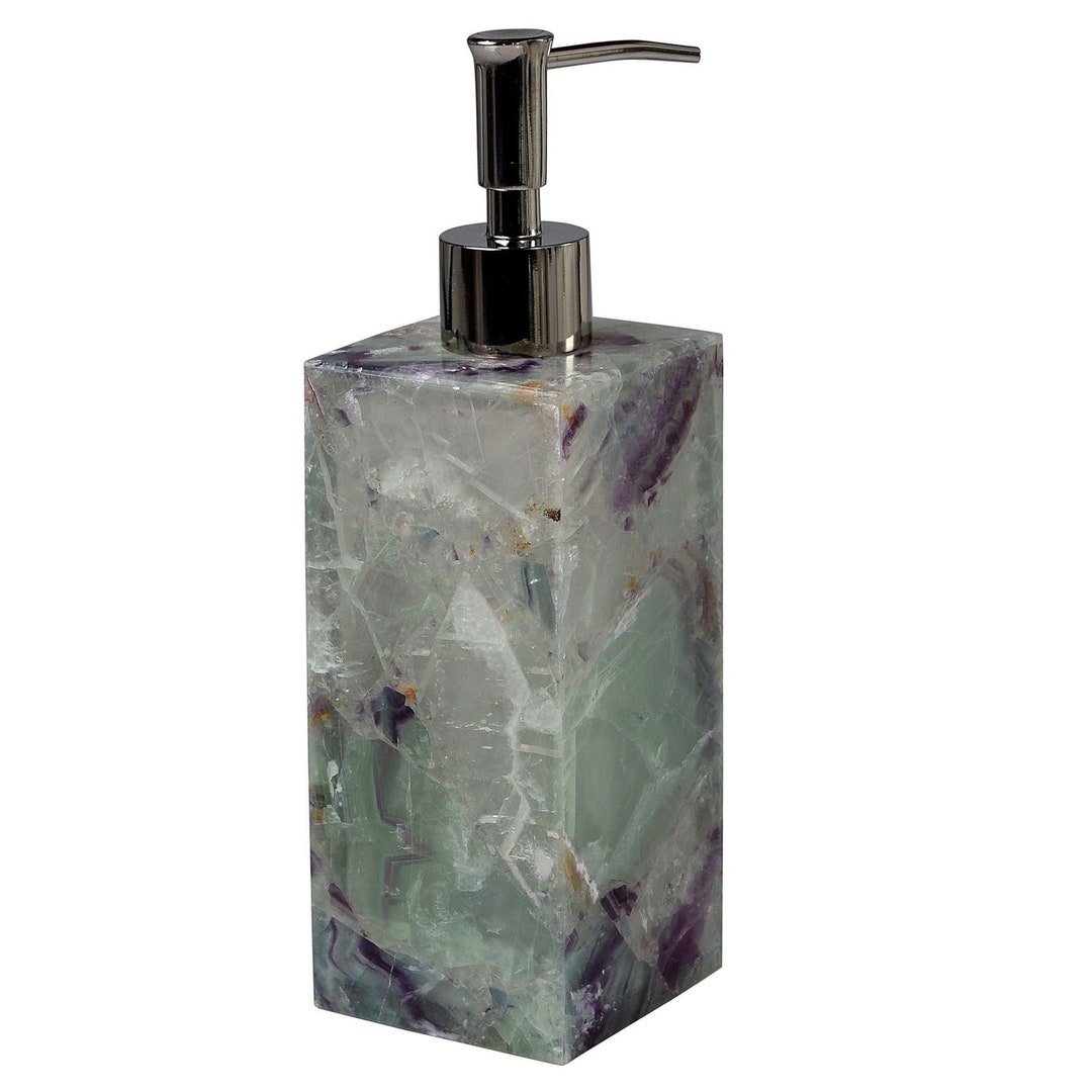 Green Fluorite Soap Container Pump | Fluorite Epoxy Soap Dispenser Pump ...
