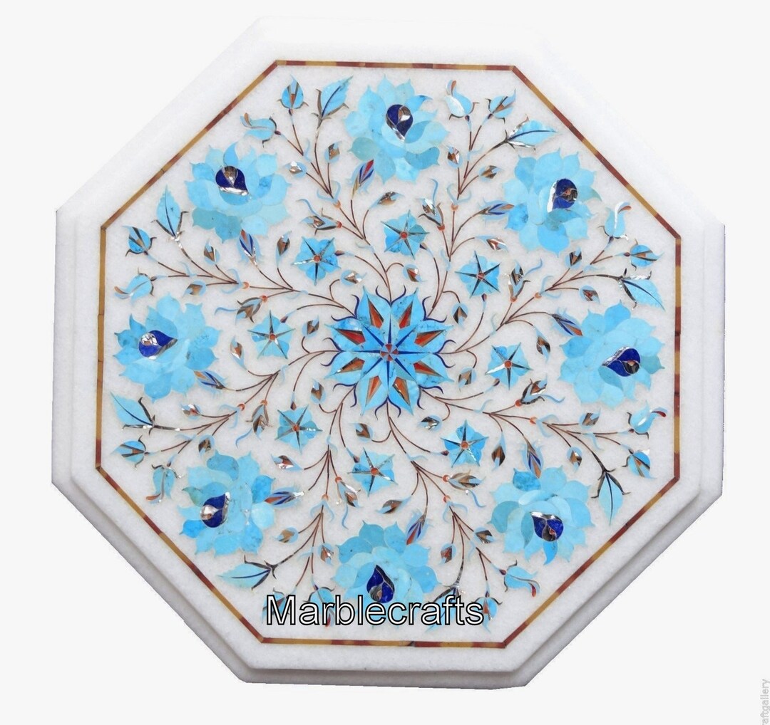 Turquoise Table Top / Marble Coffee Table Top / Breakfast Table Top ...