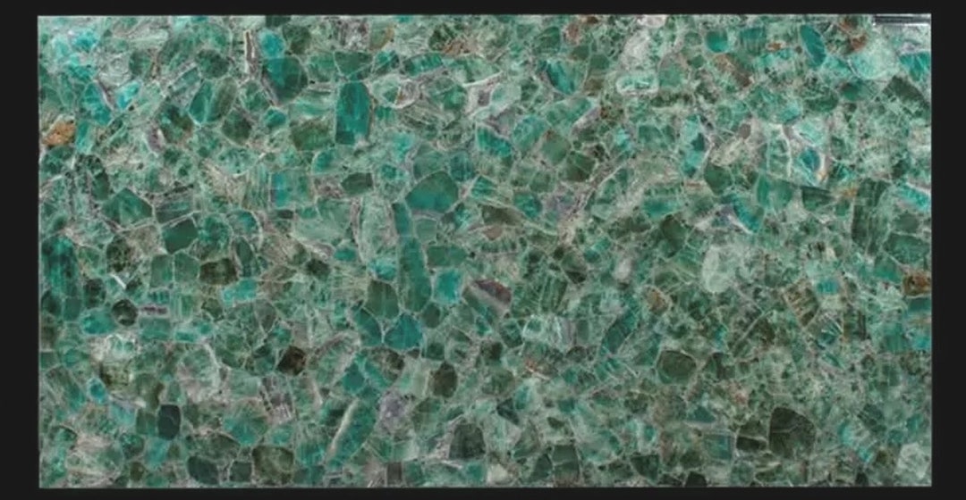 Green Fluorite Table Top With Modern Look | Fluorite Coffee Table for ...