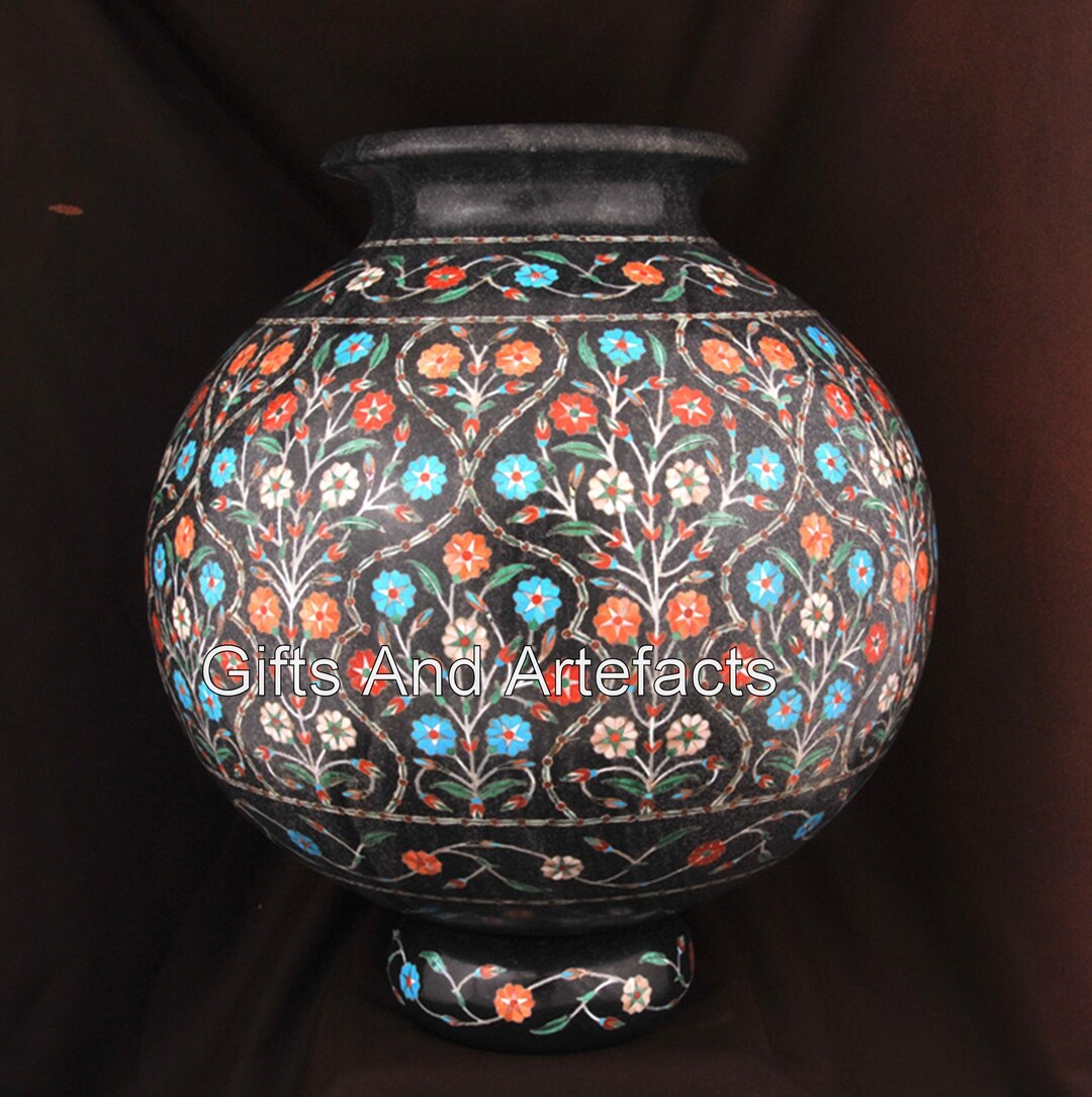 Marble Flower Vase , Gifting Purpose Flower Pot , Natural Stone Flower ...