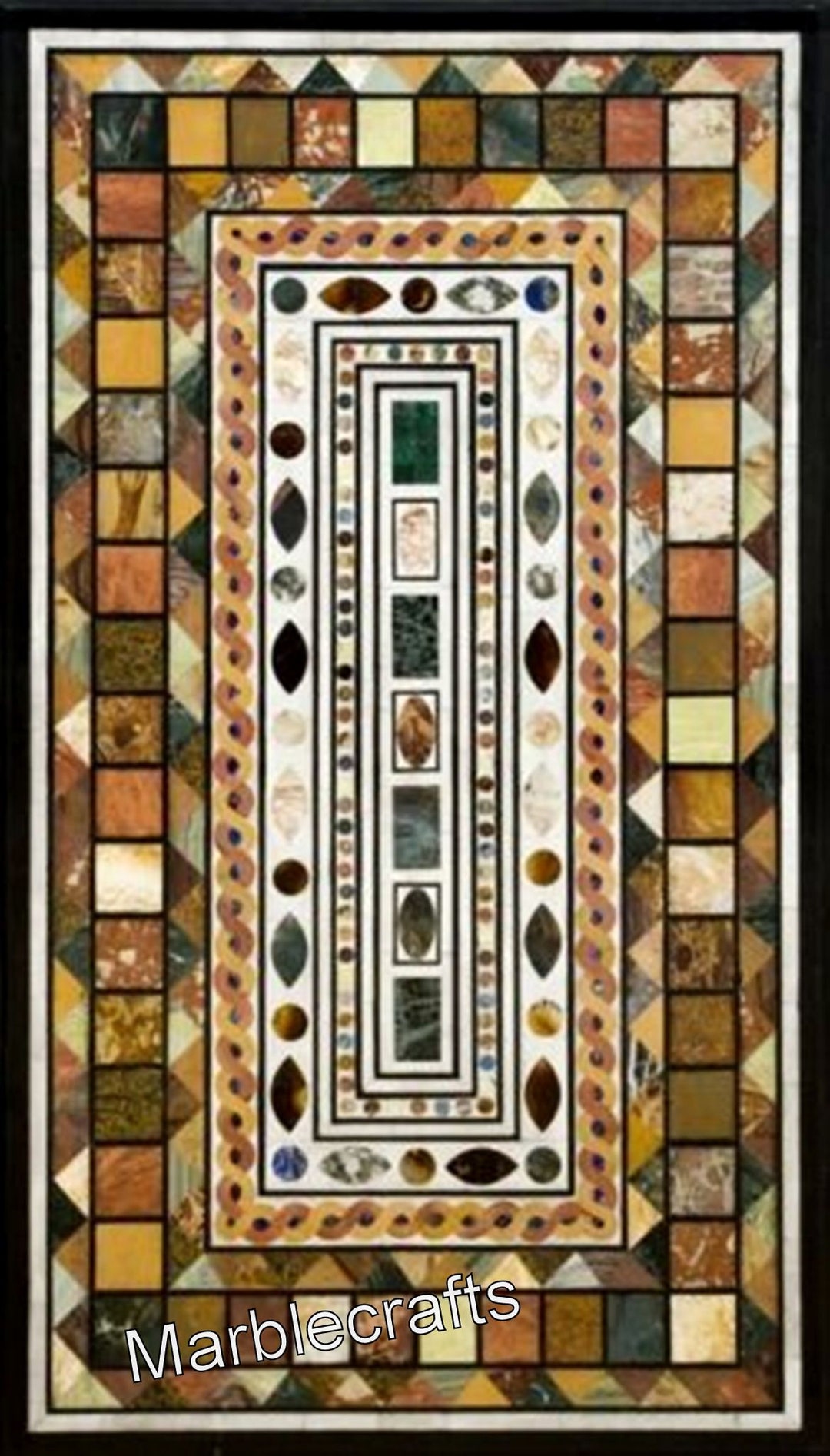 Luxury Marble Dining Table Top | Rectangle Marble Reception Table for ...
