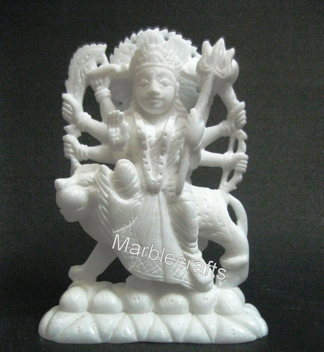 7 Inches Hand Carving Work Durga Maa Statue for Diwali Gift - Etsy