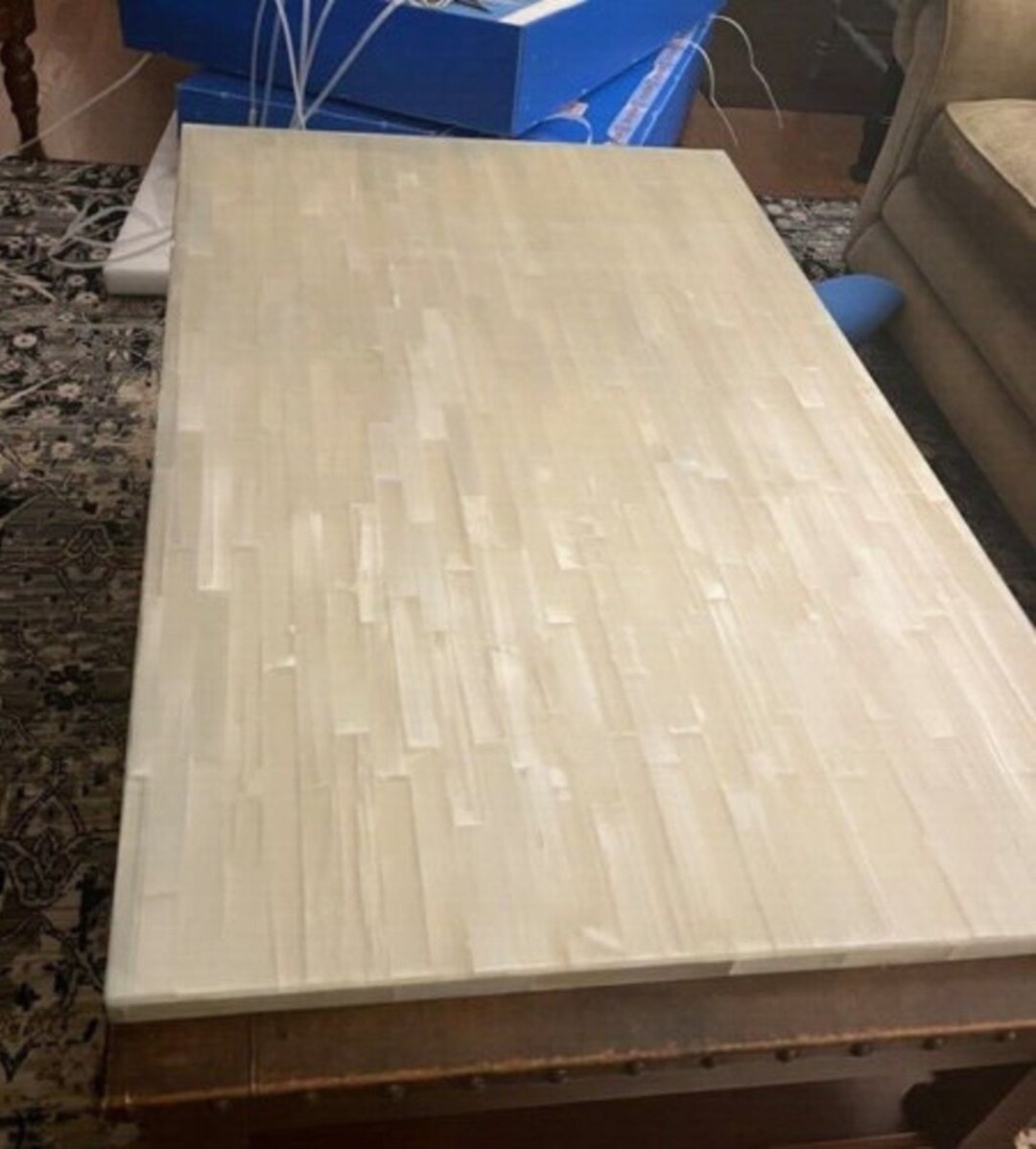 Modern Selenite Coffee Table | Selenite Side Table Top | Minimalist ...