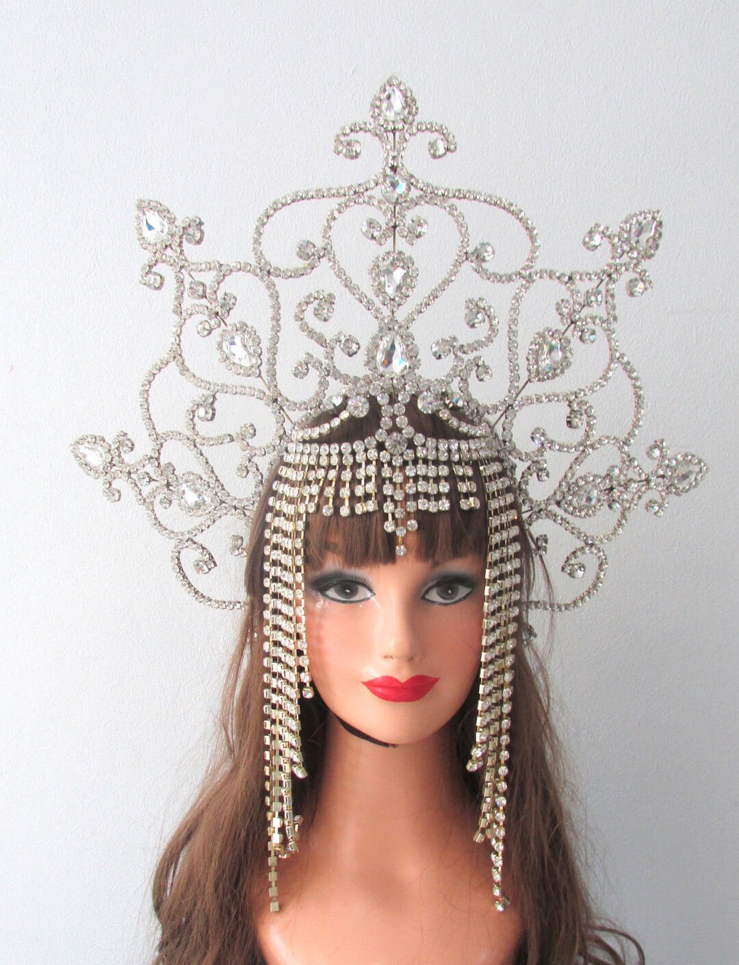 Da Neena H134 Showgirl Drag Pageant Crystal Cleopatra Queen Princess ...