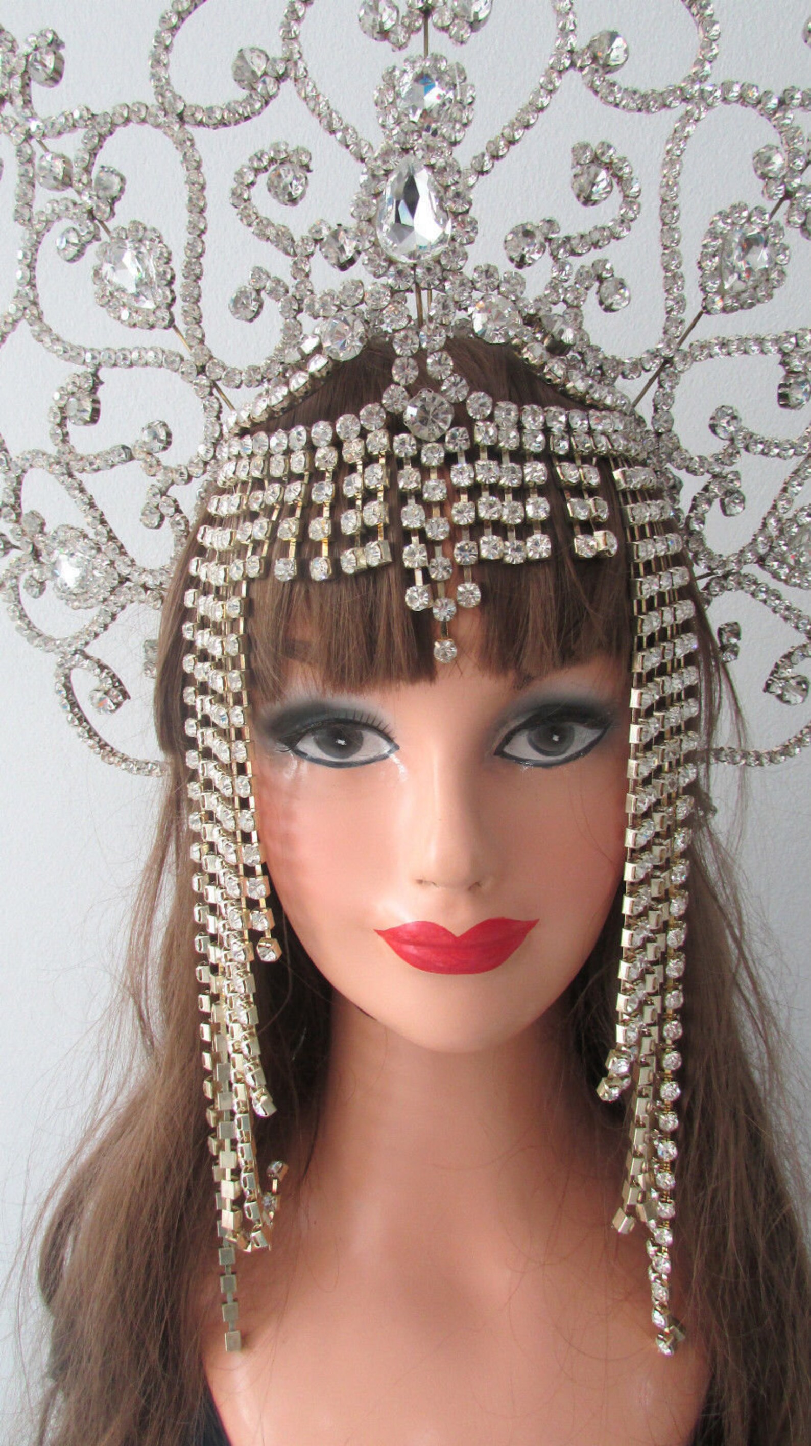 Da Neena H134 Showgirl Drag Pageant Crystal Cleopatra Queen - Etsy