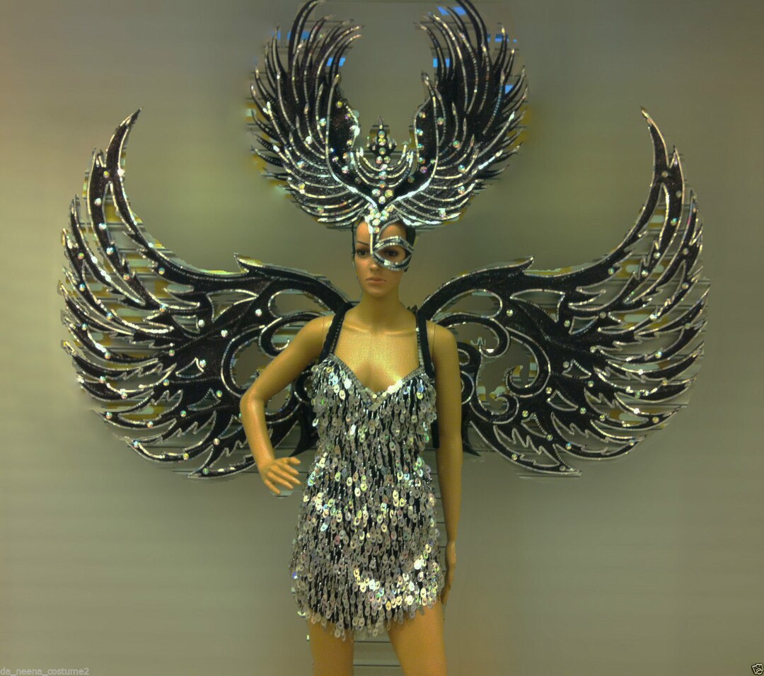 Da Neena C069 Show Phoenix Garuda Bird Angel Wings Backpiece Costume ...
