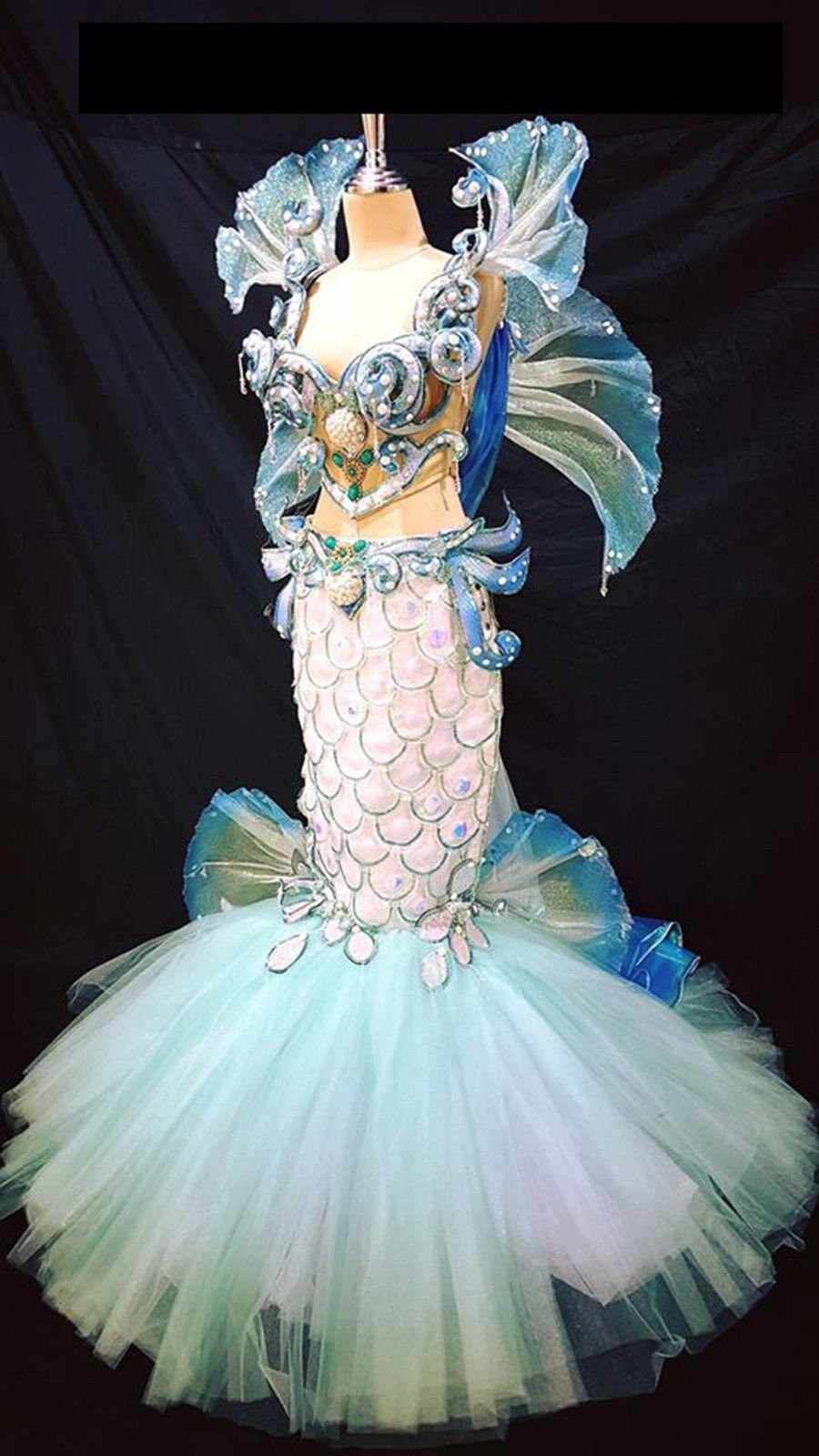 Da Neena HUT C071C Queen of Sea Mermaid Fish Crystal Corset - Etsy Canada