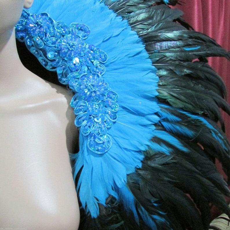 EVITA RB Rainbow Drag Burlesque Vegas Feather Shoulder Pieces - Etsy