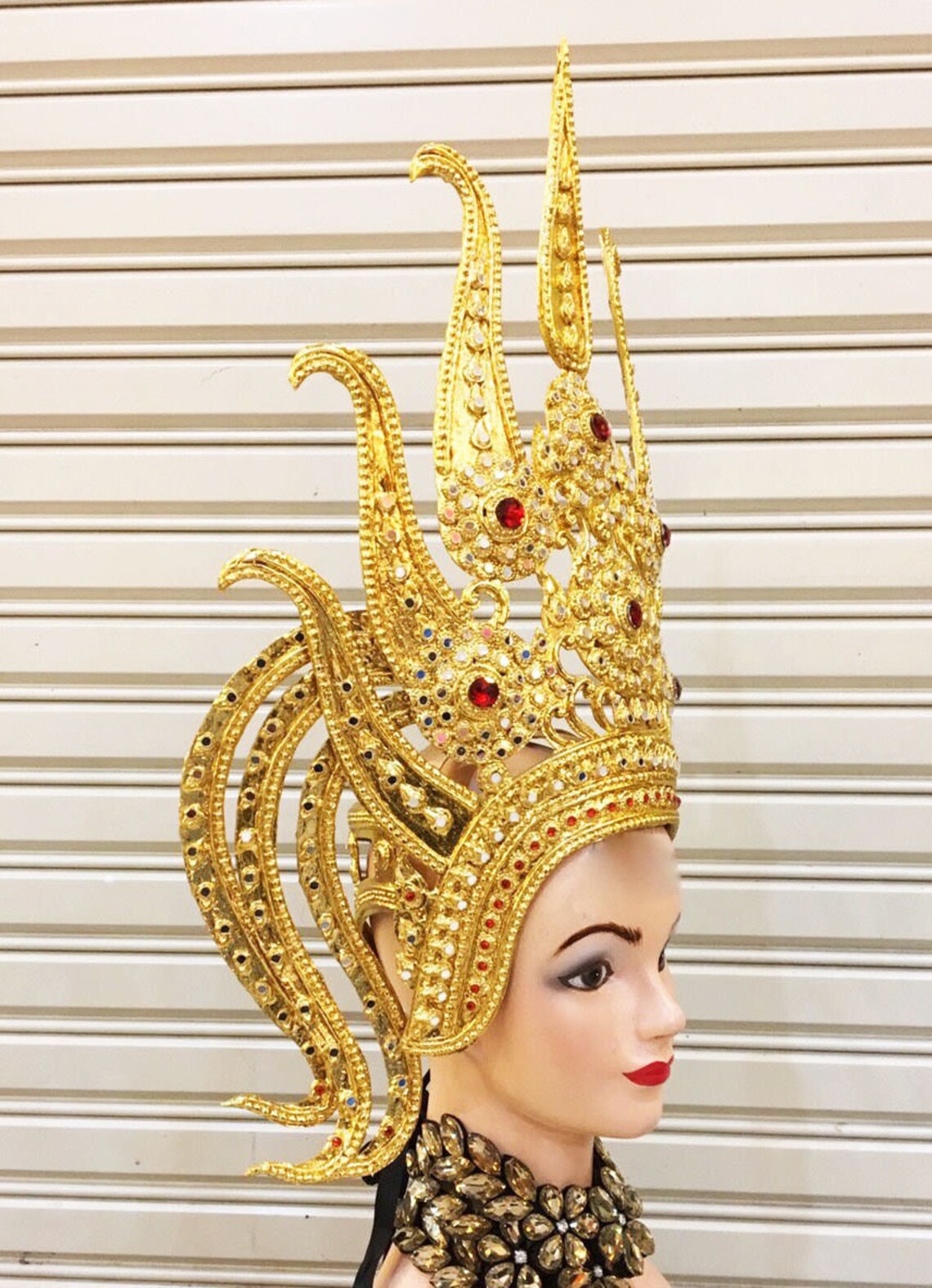 Da Neena H762 Giant Lotus Angel Samba Showgirl Crystal Pageant | Etsy