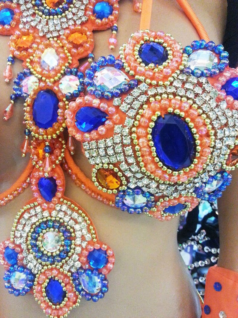 Da Neena T026D Samba Parade Drag Crystal Carnival Rio Dancer | Etsy