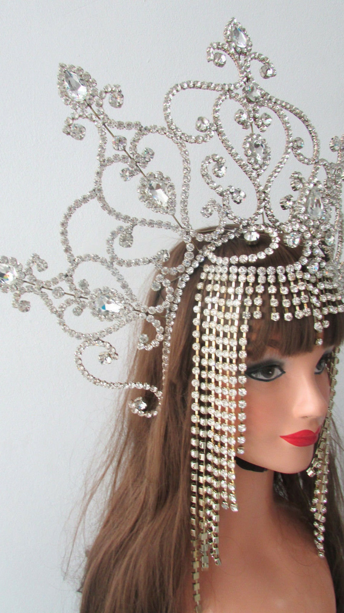 Da Neena H134 Showgirl Drag Pageant Crystal Cleopatra Queen - Etsy