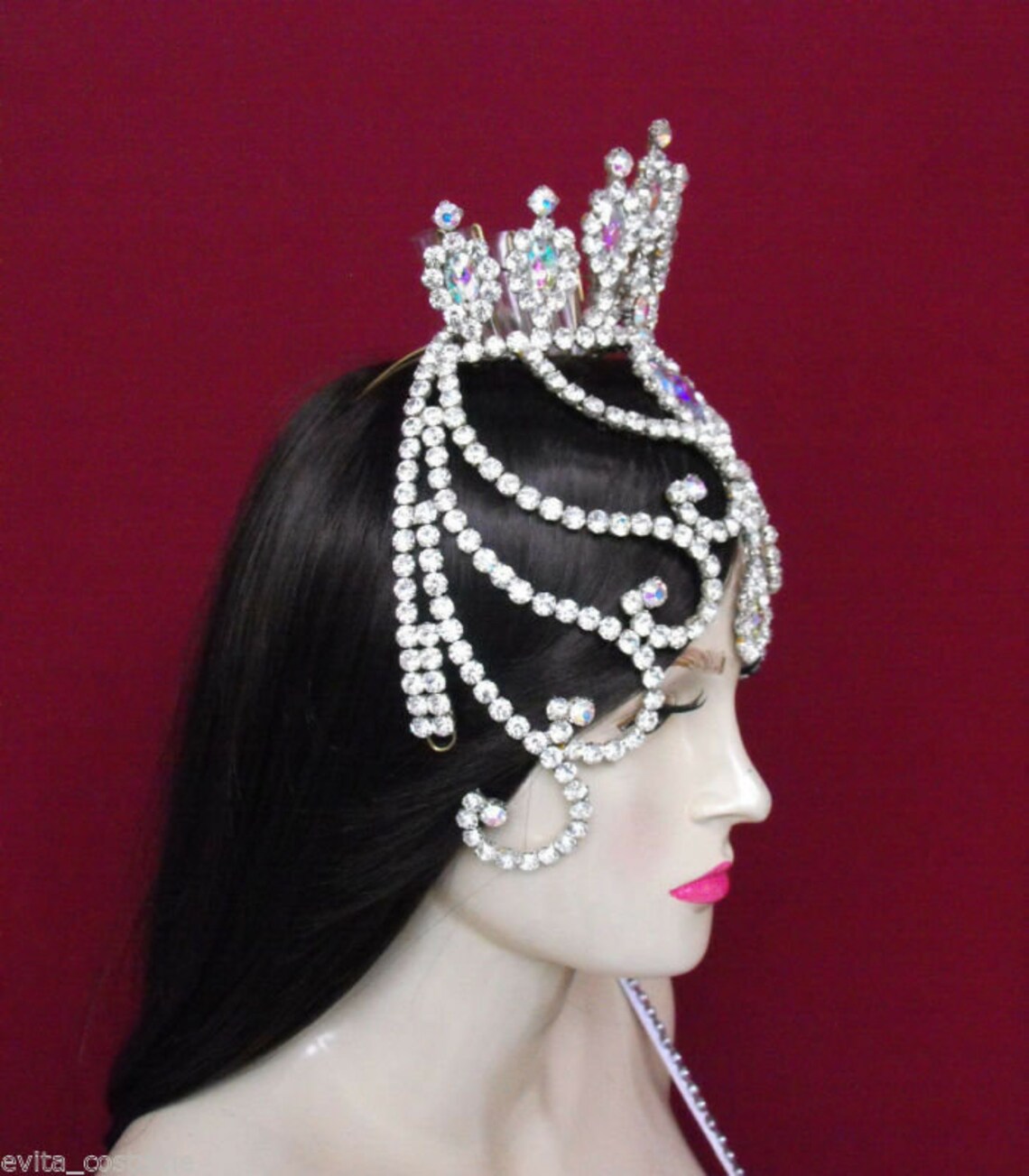 Da Neena 8 Showgirl Drag Queen Beaty Pageant Headdress Crown - Etsy