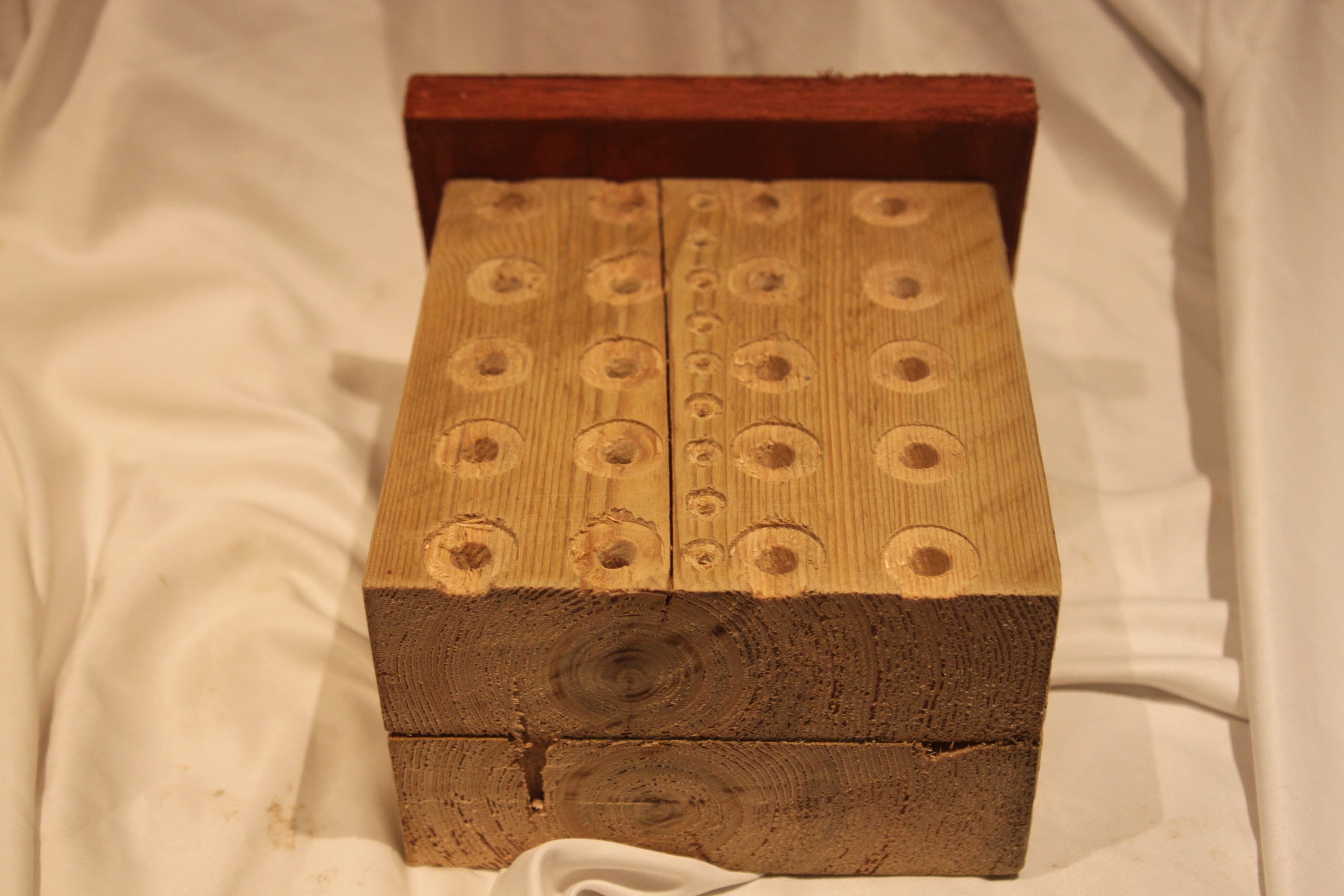 Wooden Insect Bee House Natural Wood Bug Hotel Shelter Garden Nest Box ...