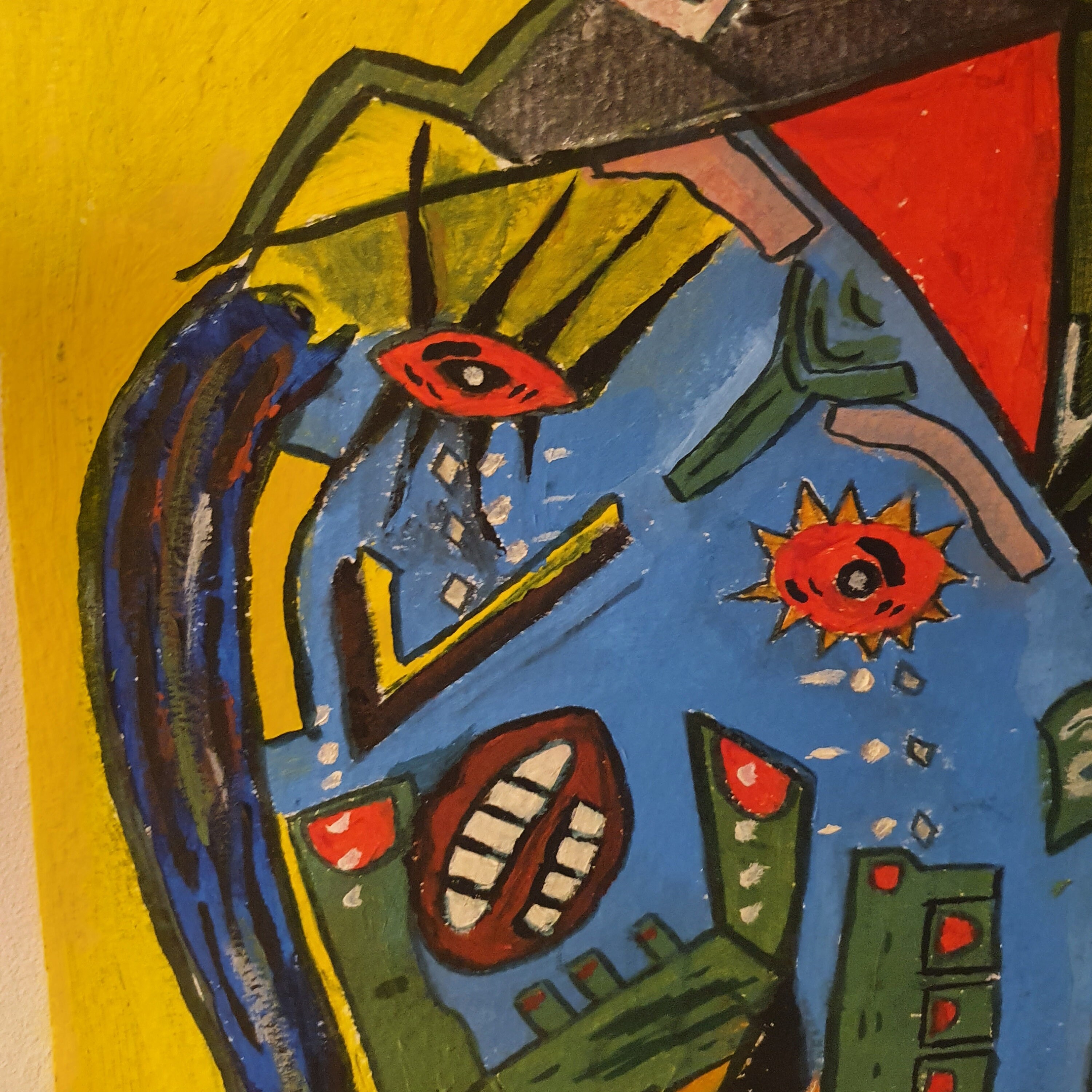Unique Eye Catching Original Cubism Art Painting Acrylic Paint on ...