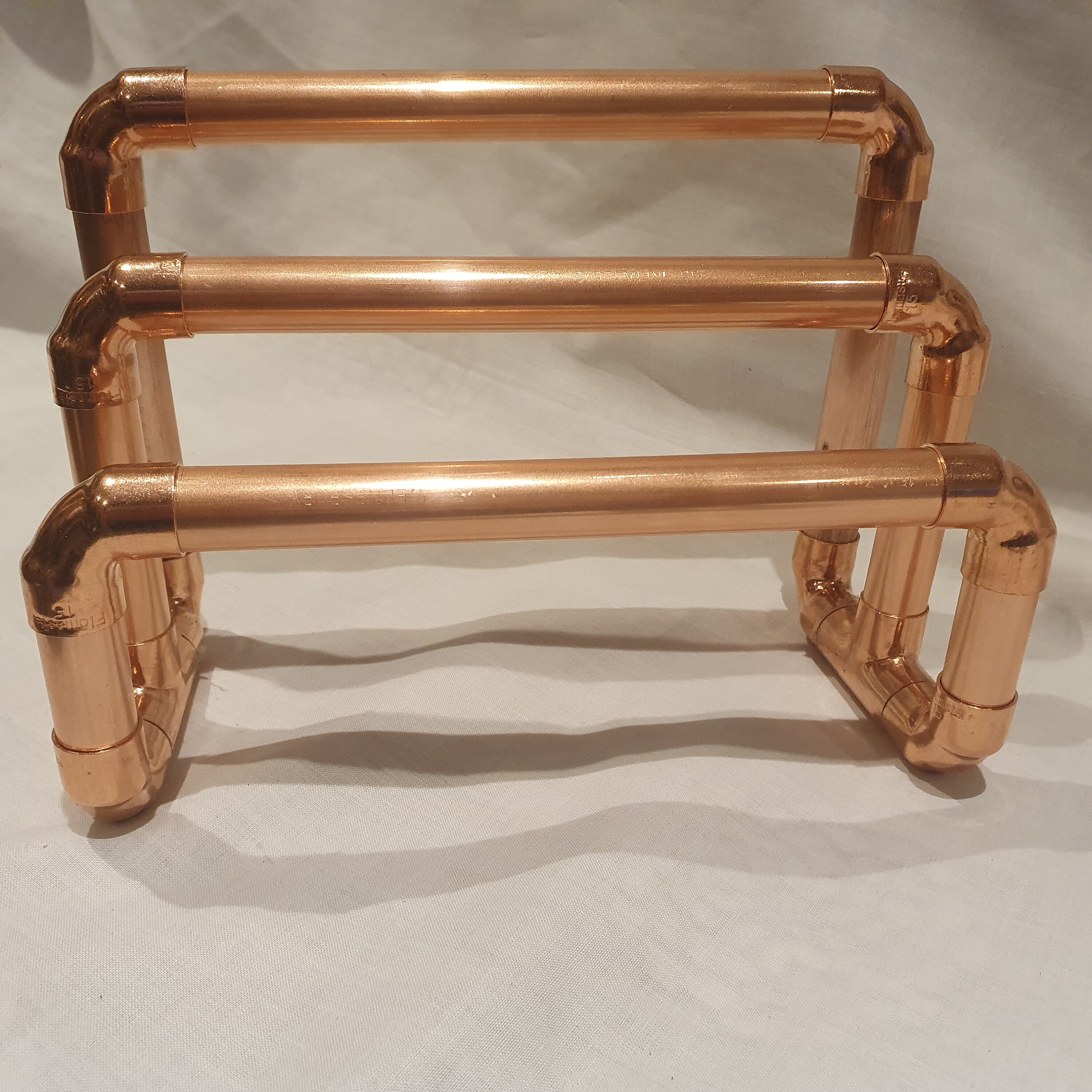 Handmade Copper Letter Holder Desk Stationary, Remote Control Holder ...