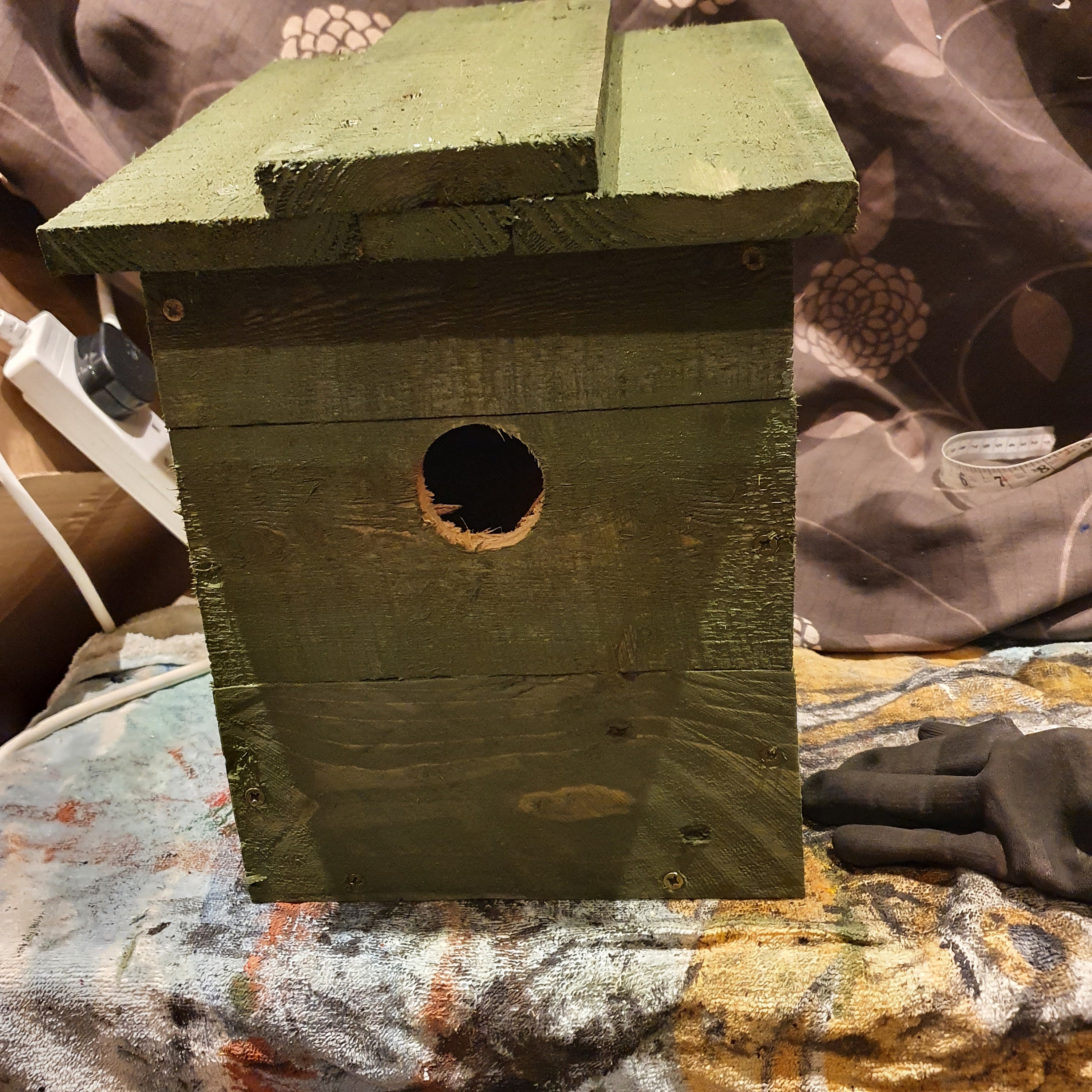 Large Wooden Bird Box Handmade Recycled Wood Upcycled. Starlings ...