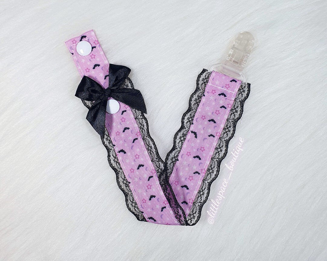 The Pastel Goth Bat Halloween Adult Baby Pacifier Clip - Etsy UK