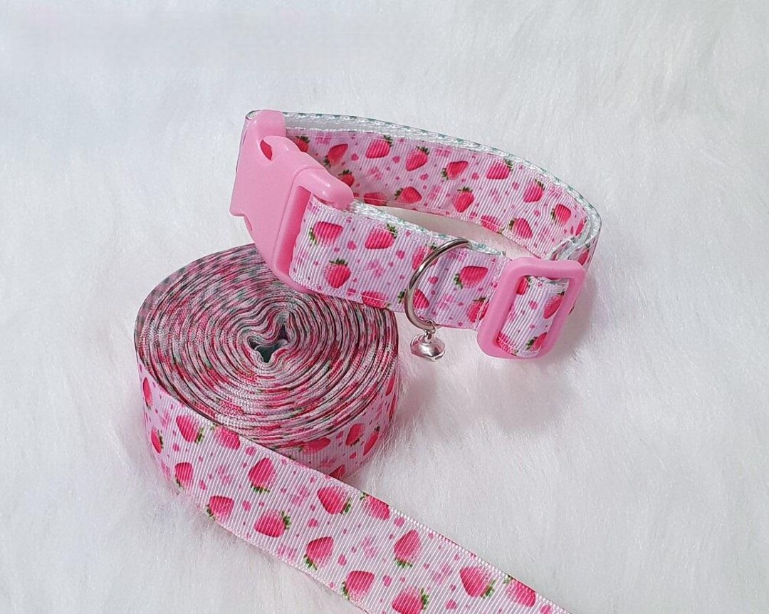 Strawberry Collar - Kawaii Petplay Choker, Pride Festival Rave Wear - Etsy