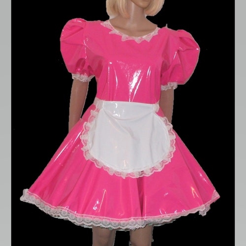 Pvc Top Pinny Maids Dress Set Fancy Dress Sissy Lolita Cosplay - Etsy UK
