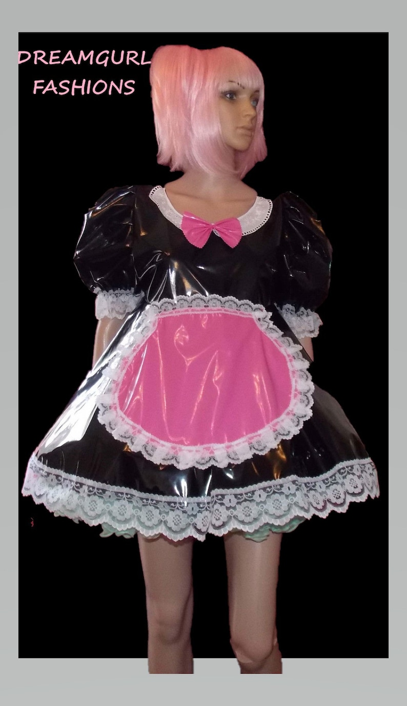 Short Pvc Maids Dress Set Fancy Dress Sissy Lolita Cosplay - Etsy