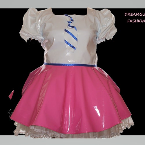 Pvc Top Pinny Maids Dress Set Fancy Dress Sissy Lolita Cosplay - Etsy UK